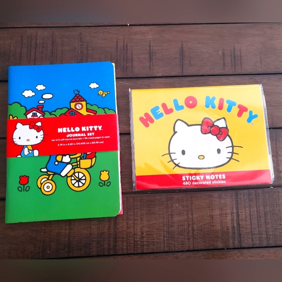 Sanrio | Office | Hello Kitty Notepad And Sticky Note Bundle | Poshmark